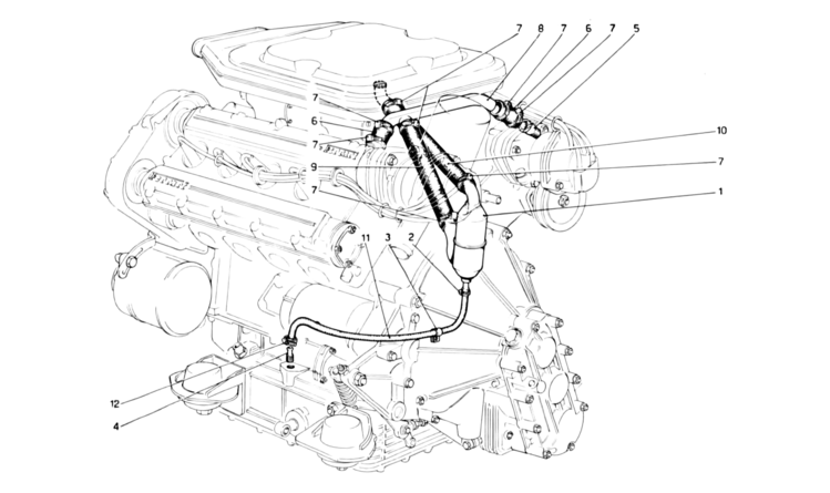 Ferrari Philadelphia Parts : 308 GTB/GTS : Table 18 - Blow - by system