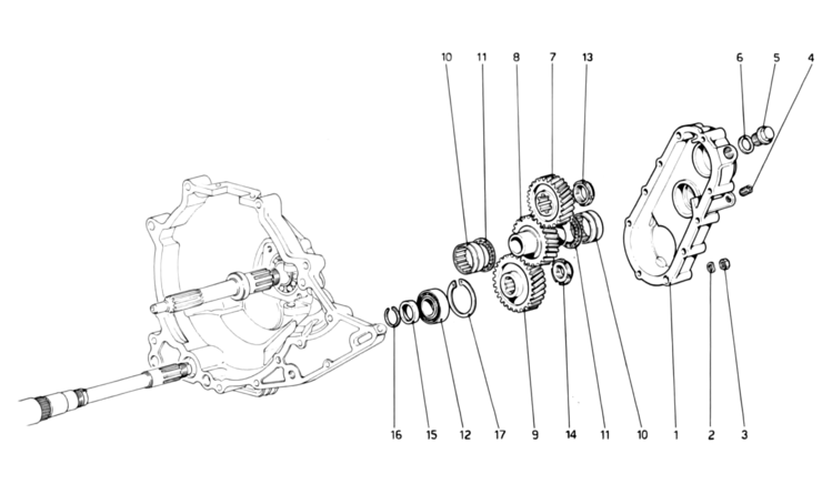 Ferrari Philadelphia Parts : 308 GTB/GTS : Table 24 - Gearbox transmission