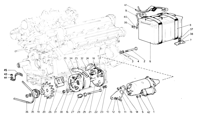 Ferrari Philadelphia Parts : 308 GTB/GTS : Table 43 - Electric ...