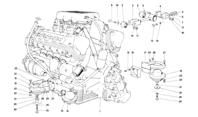 Ferrari Philadelphia Parts : 328 GTB/GTS : Table 1 - Engine - gearbox ...