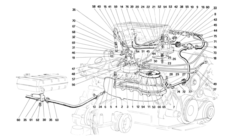 Ferrari Philadelphia Parts : 328 GTB/GTS : Table 13 - Fuel distributors ...