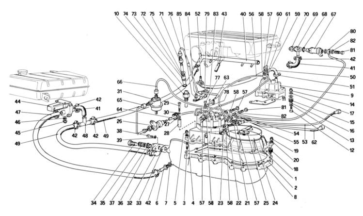 Ferrari Philadelphia Parts : 328 GTB/GTS : Table 14 - Fuel distributors ...