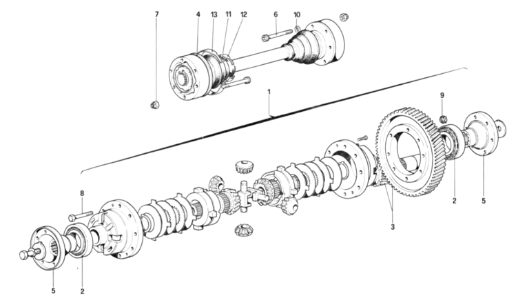 Ferrari Philadelphia Parts : 328 GTB/GTS : Table 32 - Differential and ...