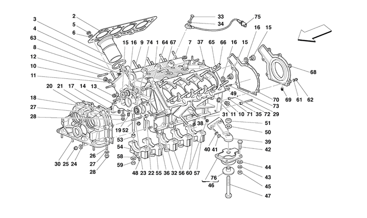 Ferrari Philadelphia Parts : 360 Spider : Table 1 - CRANKCASE