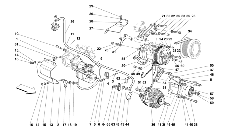 Ferrari Philadelphia Parts : 575M Maranello : Table 60 - ALTERNATOR ...
