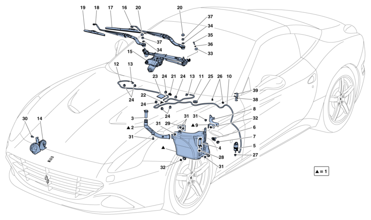 Ferrari Philadelphia Parts : California T : Table 134 - WINDSCREEN ...