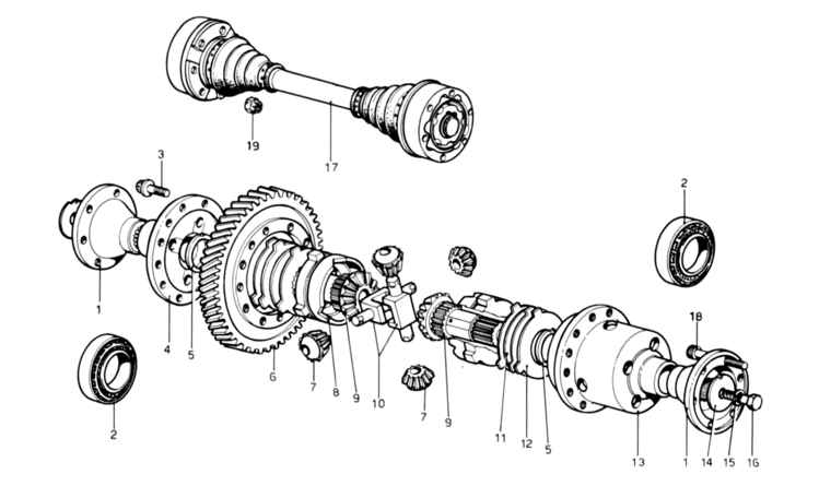 Ferrari Philadelphia Parts : Dino 246 GT/GTS : Table 24 - Differential ...