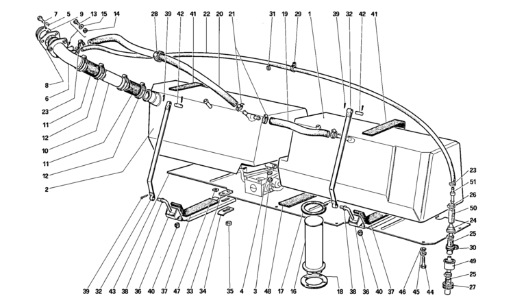 Ferrari Philadelphia Parts : Testarossa : Table 8 - Fuel tanks - Not ...